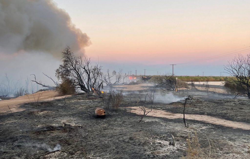 Brushfire Near Wiest Lake Rekindles, Now Out » Holtville Tribune