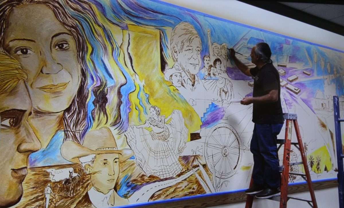 IVC’s Spencer Library mural is a journey » Holtville Tribune